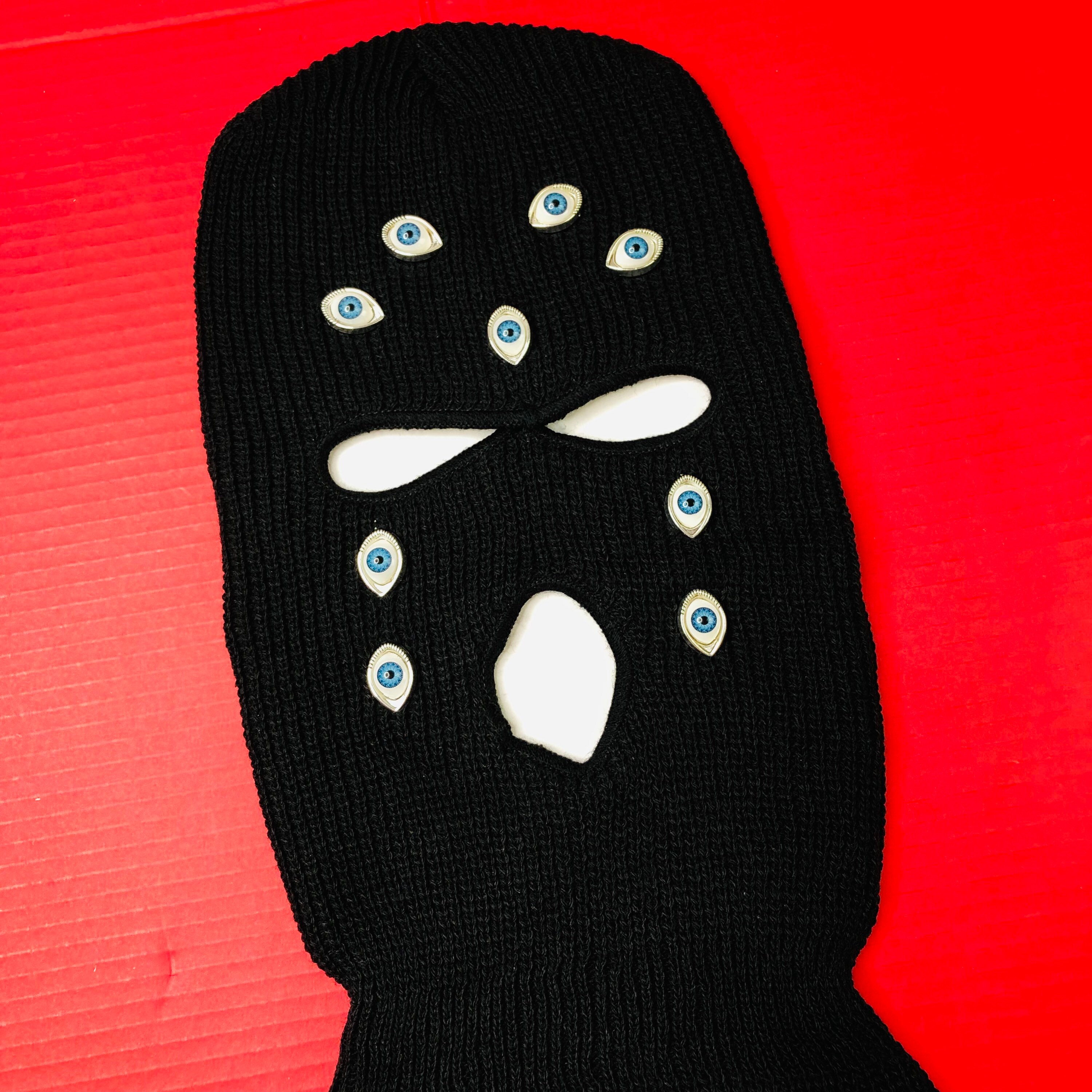 Creepy Eyes Ski Mask Red Blue Eyes Ski Mask Monster Ski Mask - Etsy UK