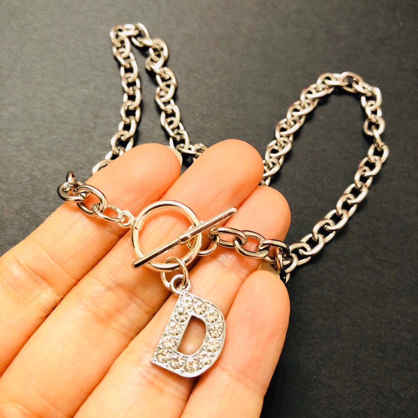 Initial A-Z Letter Custom Initial Choker Personalized | Etsy