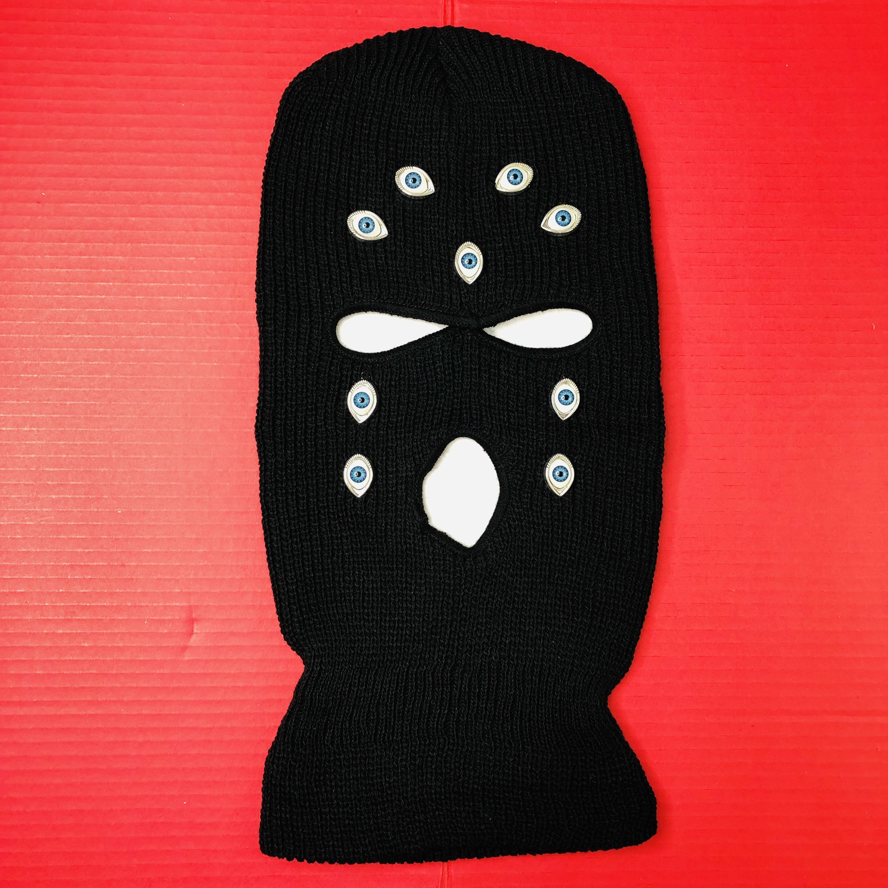 Creepy Eyes Ski Mask Red Blue Eyes Ski Mask Monster Ski Mask | Etsy UK