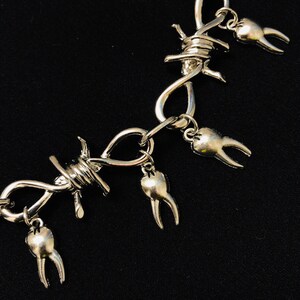 Chunky Tooth Choker, Rotten Teeth Choker, Fairy Barbed Wire Choker ...