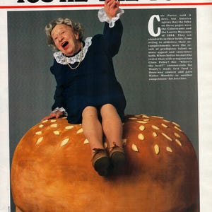 1985 Where's the Beef Lady Wendy's Clara Peller Original 13 10 Magazine ...