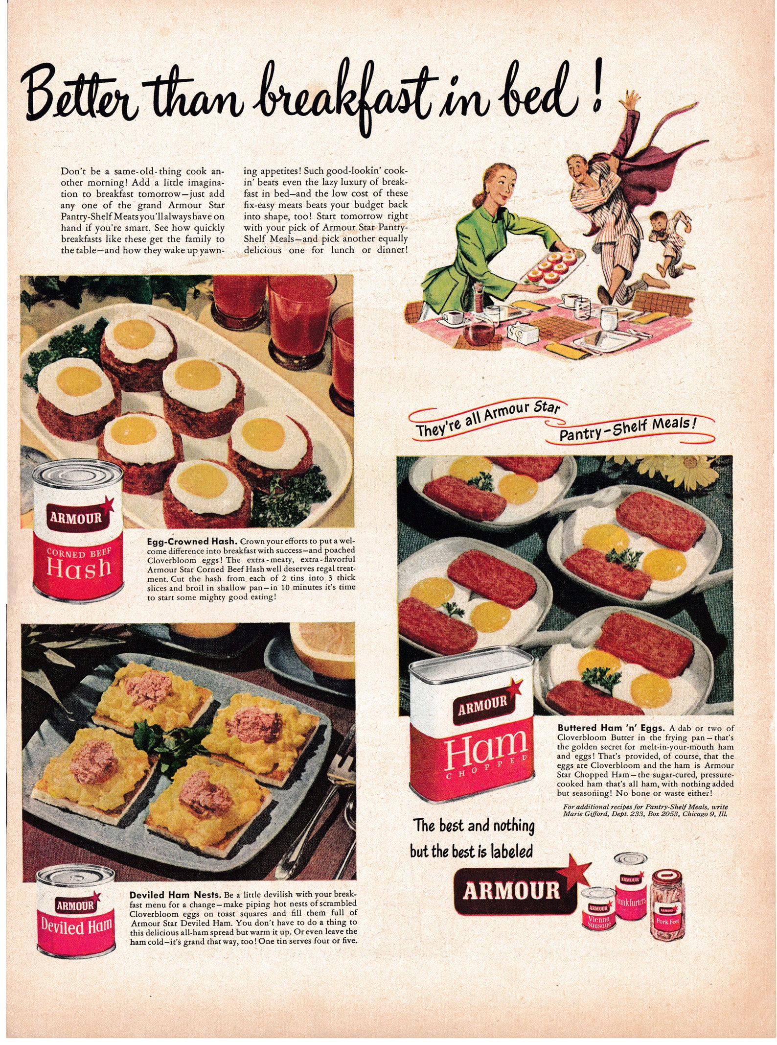 1948 Armour Canned Corned Beef Hash-chopped Ham-original 13.5 - Etsy