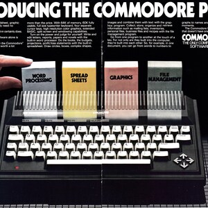 1984 Commodore Plus 4 Computer Intro Software Inc Original 2 Page ...