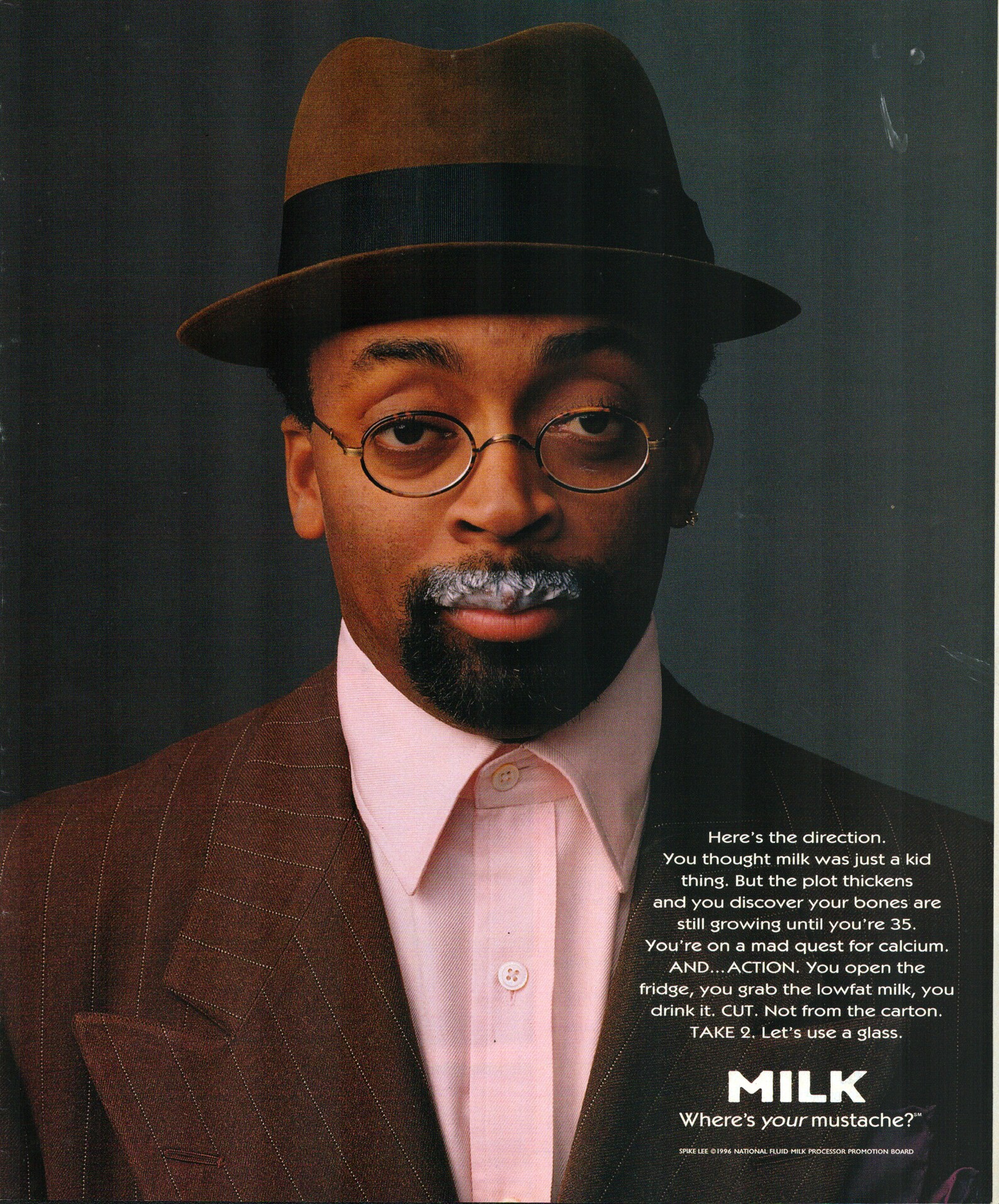1996 Patrick Ewing Milk Mustache Original Magazine Ad - Etsy