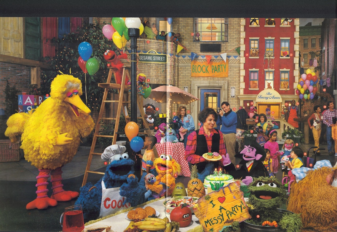 1994 Sesame Street Block Party 47 Characters Listed Original 4 Page Magazine Ad - Etsy