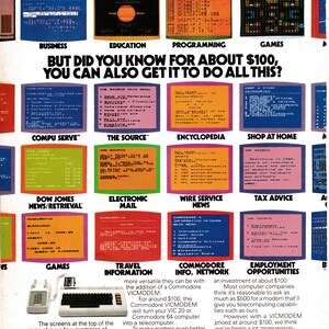 1983 Commodore 64 Computer-vic 20 Modem Original Magazine Ad - Etsy