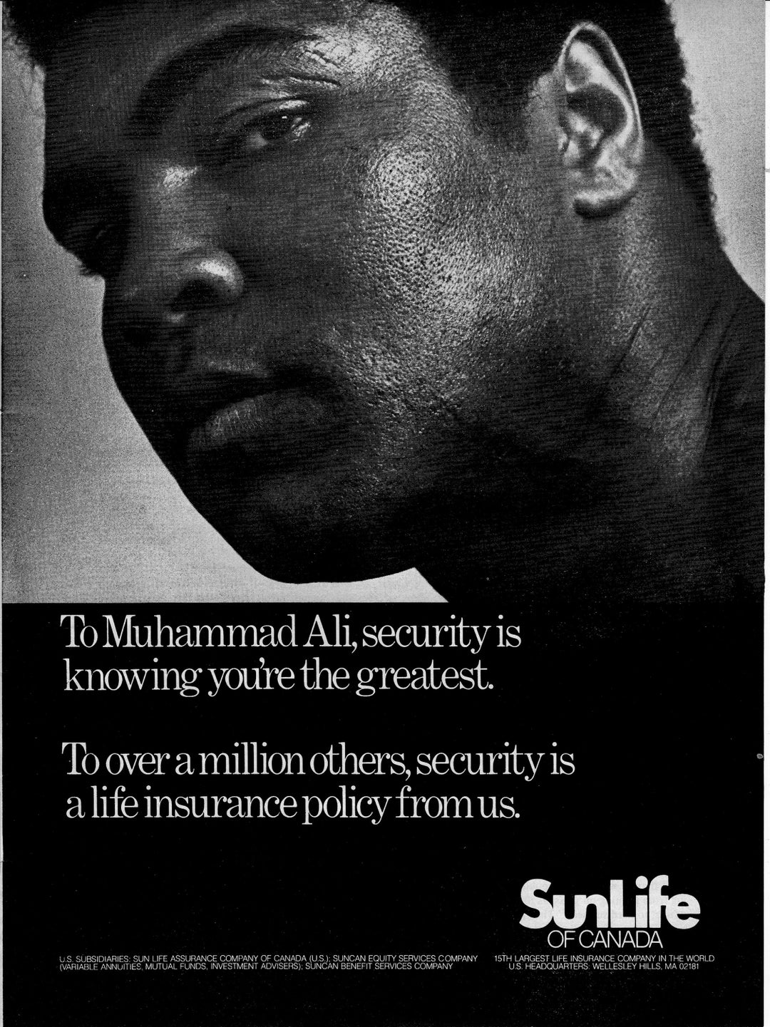 1979 Muhammad Ali-boxer-the Greatest Sunlife Insurance-original ...
