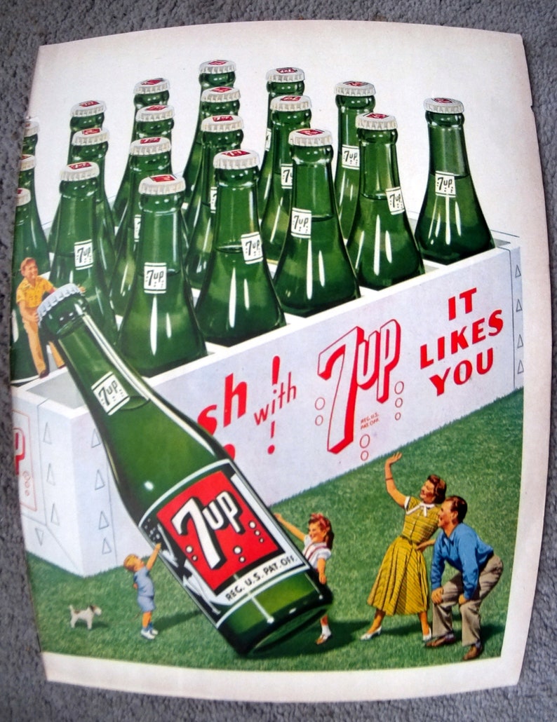 1949 7-Up Seven Up Case of 24 Bottles Original 2 Page 13.5 | Etsy