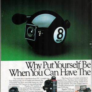 1986 JVC VHS Mini Camera Recorder Player Original 2 Page 13 10 Magazine ...