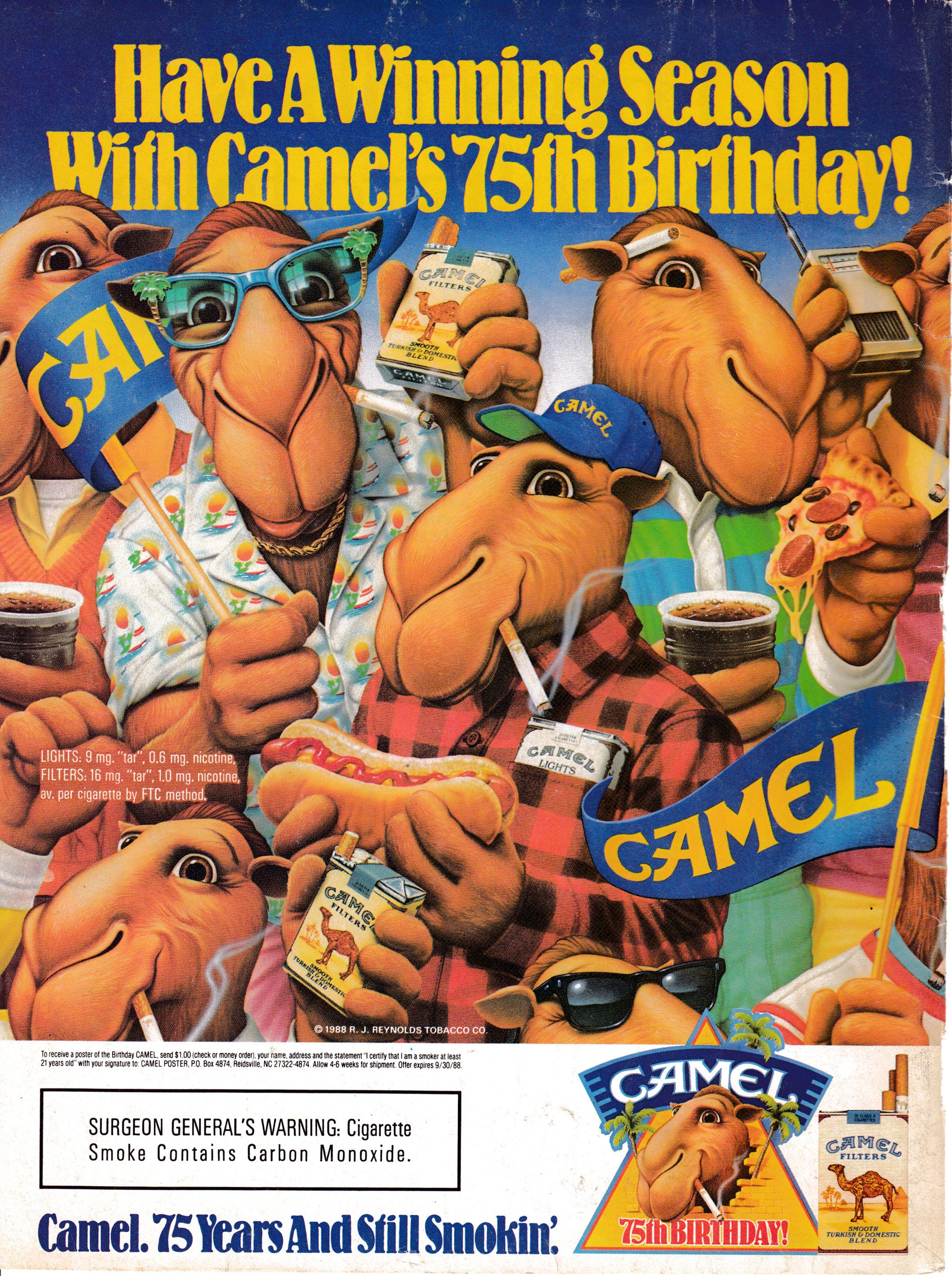 Joe Camel Cigarettes Ads