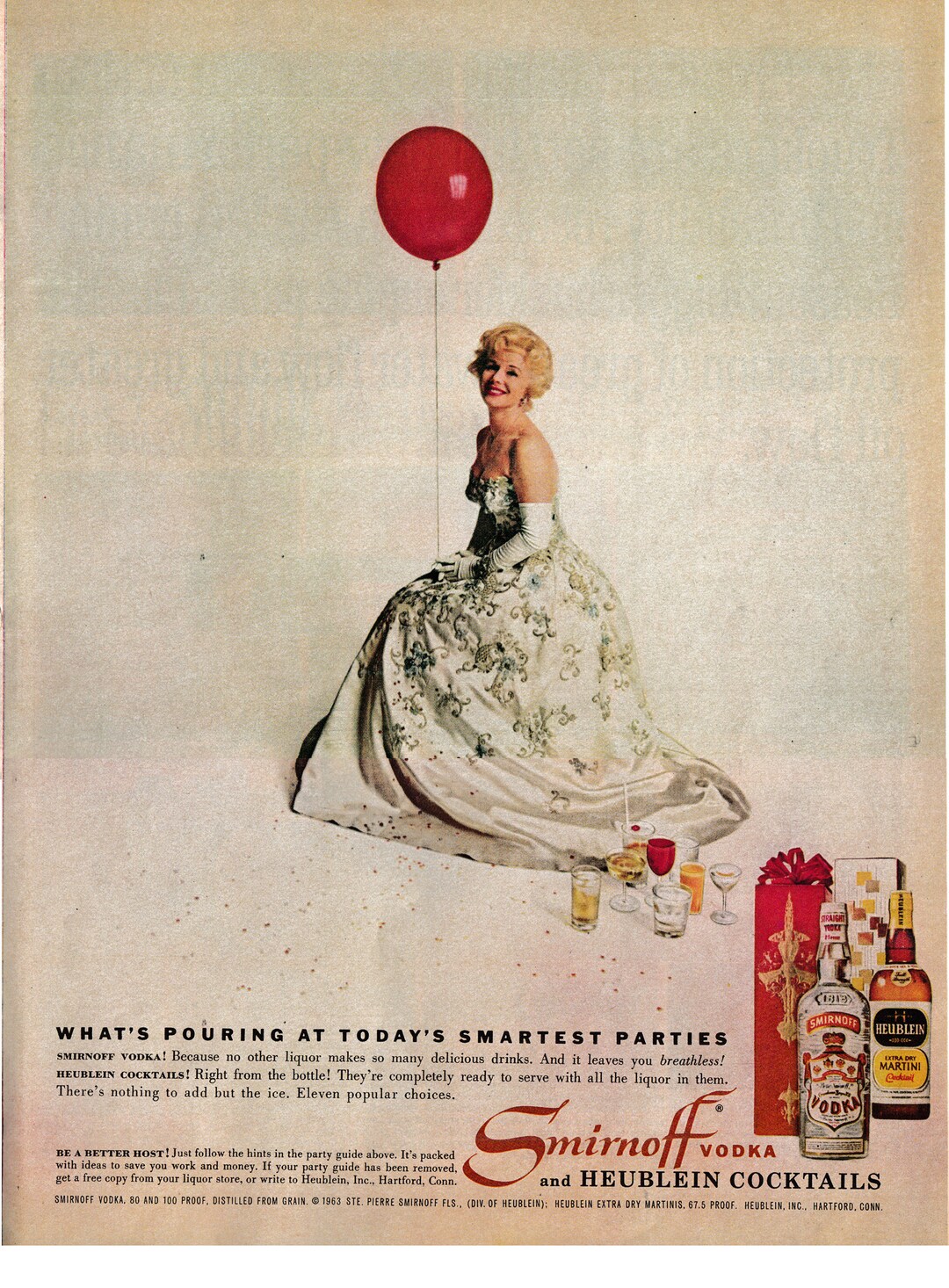 1963 Smirnoff Eva Gabor-pre Green Acres-actress Original 13.5 10.5 ...