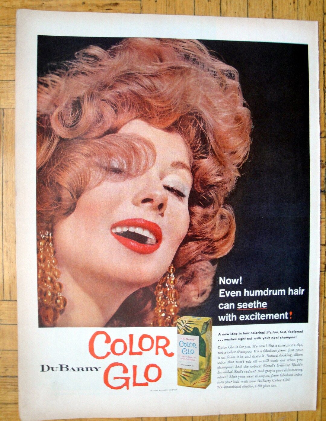 1958 Du Barry Color Glo Hair Coloring-fun Fast-original 13.5 - Etsy