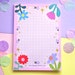 Flower Power A6 Notepad ~ Floral Positive Affirmation Notepad, to Do ...