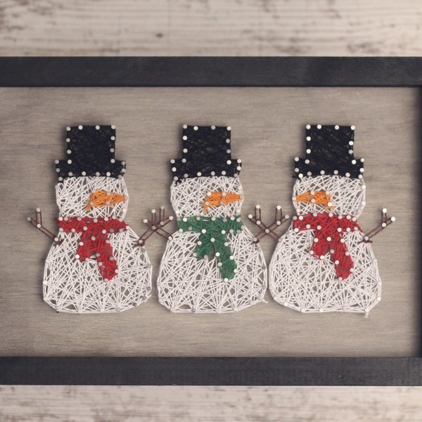 Snowman String Art - Etsy