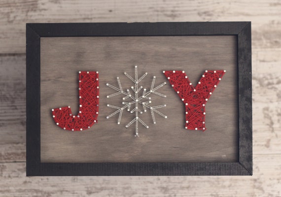 Joy String Art Sign | Etsy