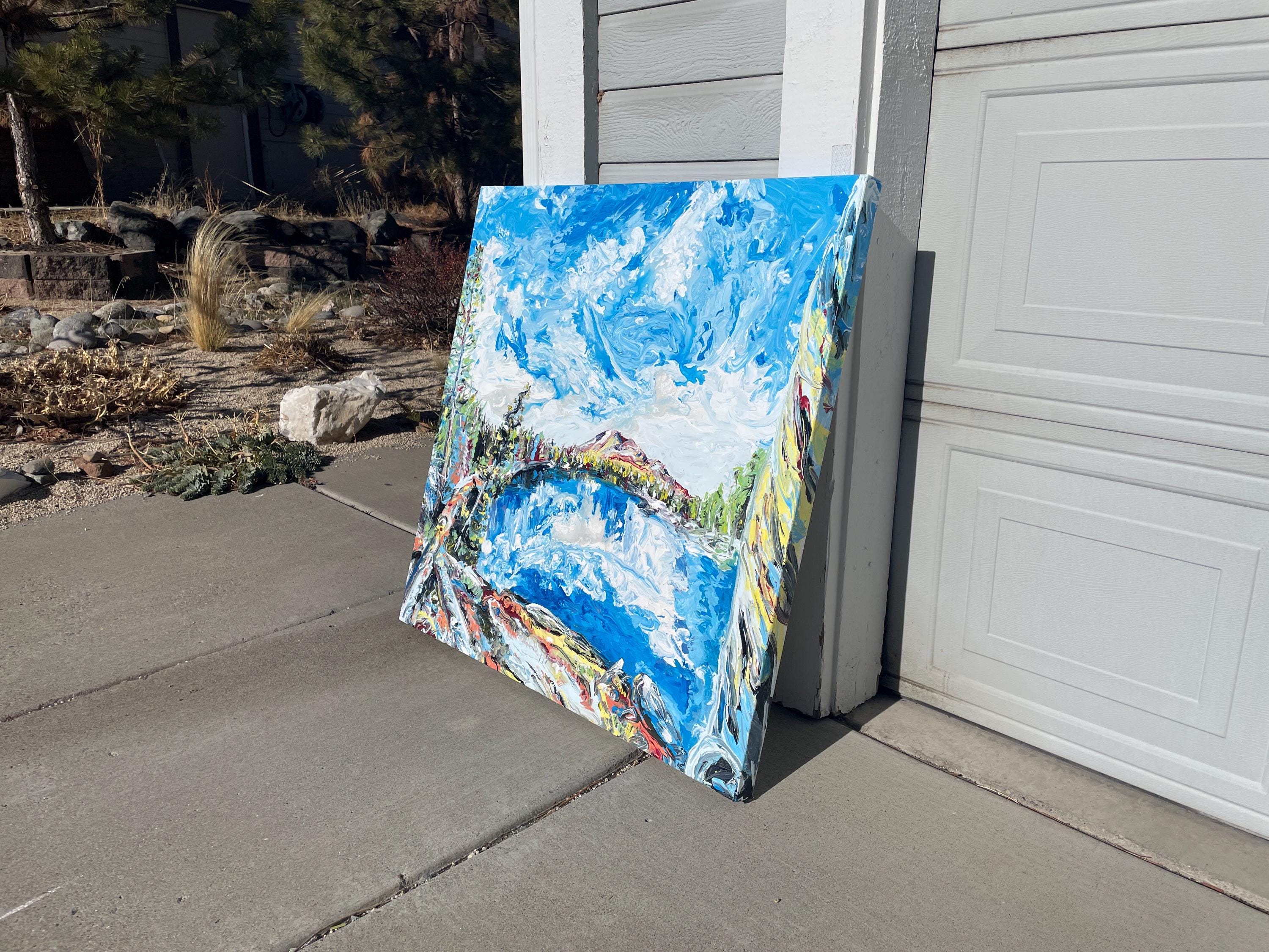 MAMMOTH DAYS – 36x36-inch Original Acrylic Painting on Canvas of ...