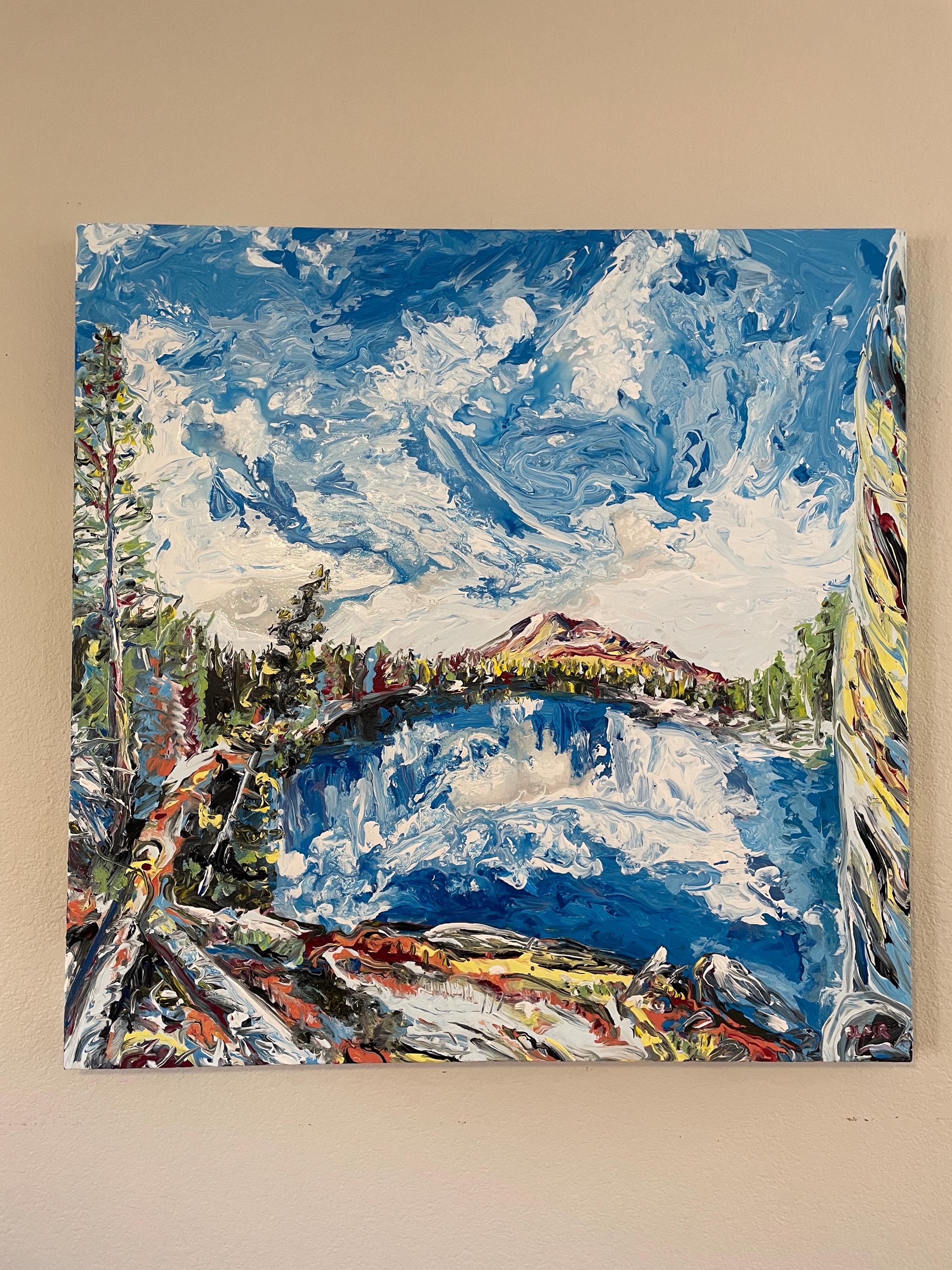MAMMOTH DAYS – 36x36-inch Original Acrylic Painting on Canvas of ...