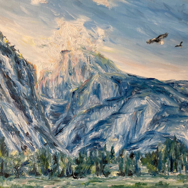 Alpenglow Painting - Etsy
