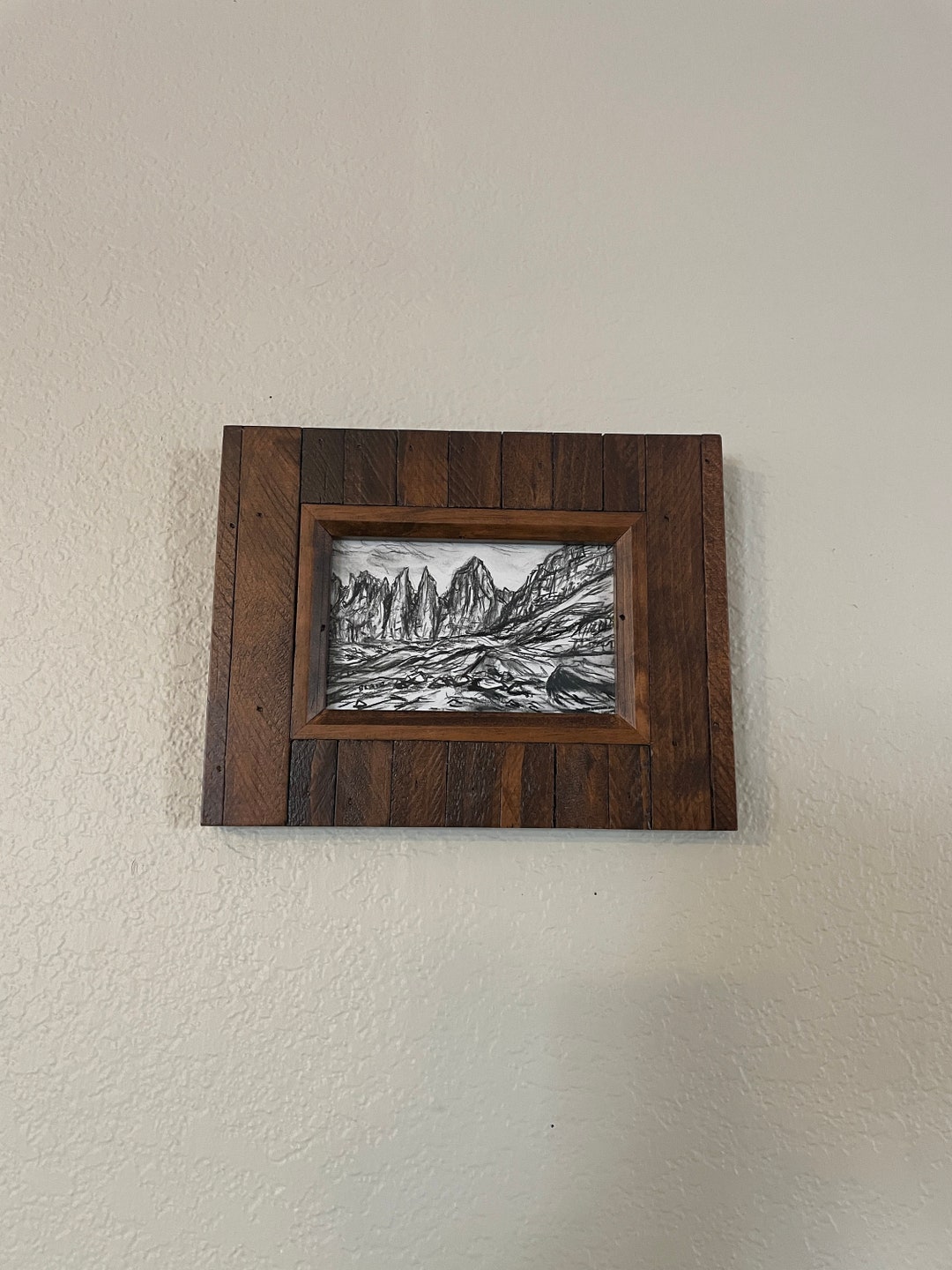 Original Mount Whitney Drawing — Perfect Gift or Climbing Memorabilia ...