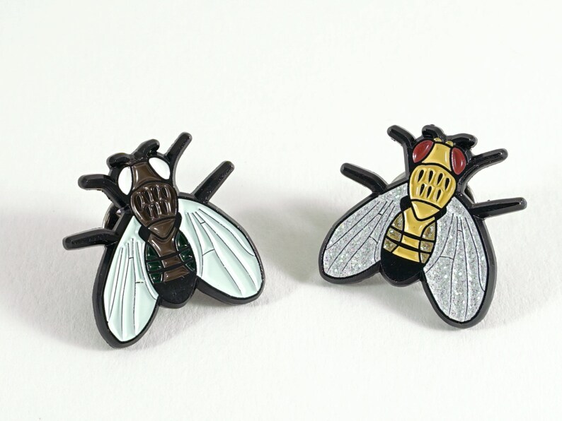 Fruit Fly Enamel Lapel Pins CHOOSE 2pc Set Drosophila | Etsy