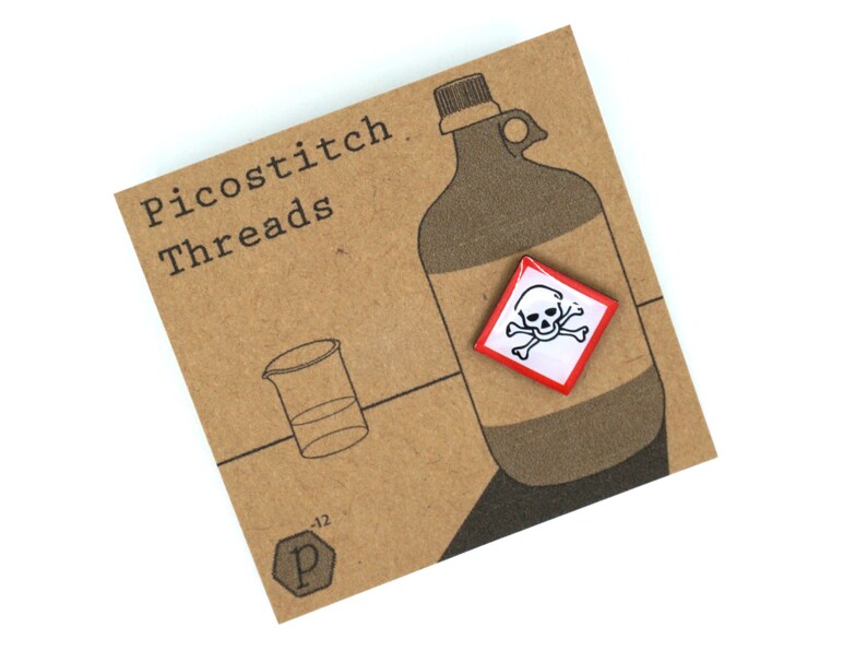 Chemical Hazard Pin – Toxic Warning Chemistry Flair | Laboratory Lapel ...