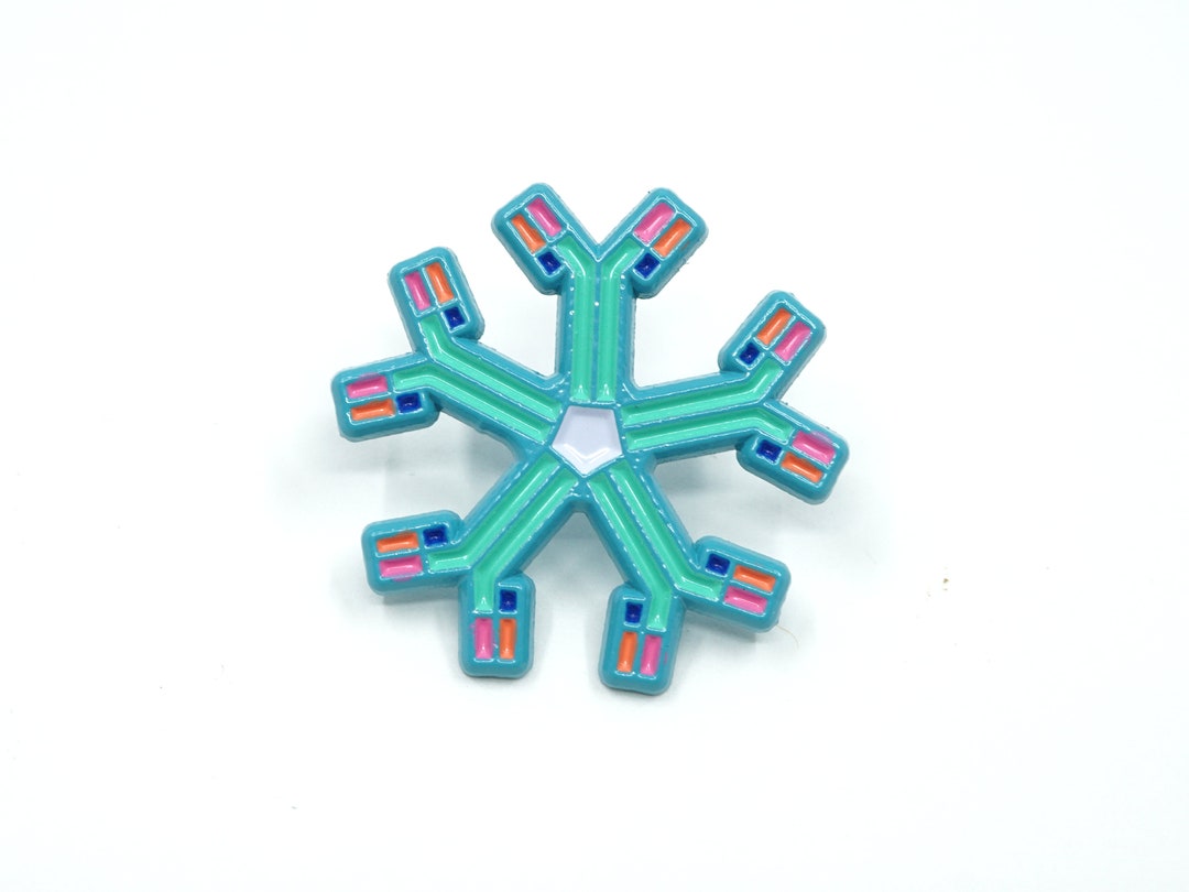 Igm Antibody Pin Cyan – Science Biology Lapel Pin| Immunology Badge ...