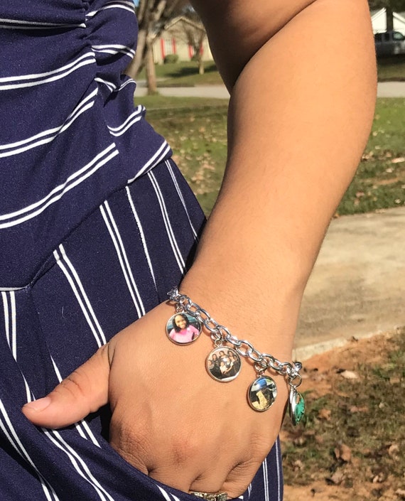 Memory Bracelet Photo Bracelet Photo Charms Charm | Etsy