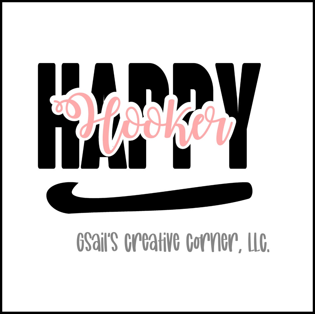 GCC Happy Hooker is a Digital File Containing a Svg, Png, Dxf, Eps for ...