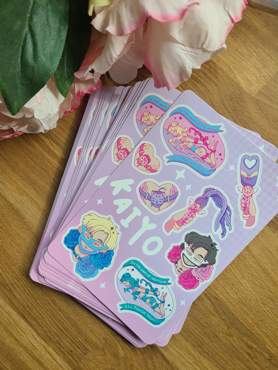 Magical Girl Moonie BDSM Sticker Sheet - Etsy