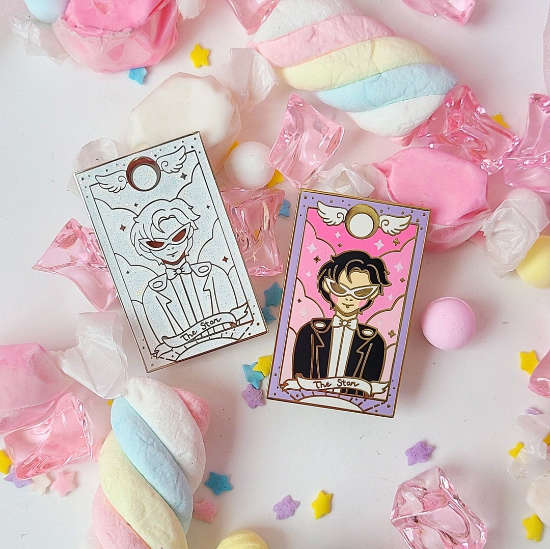 Sailor Moon Magical Boy Damien as the Star Tarot Pin - Etsy
