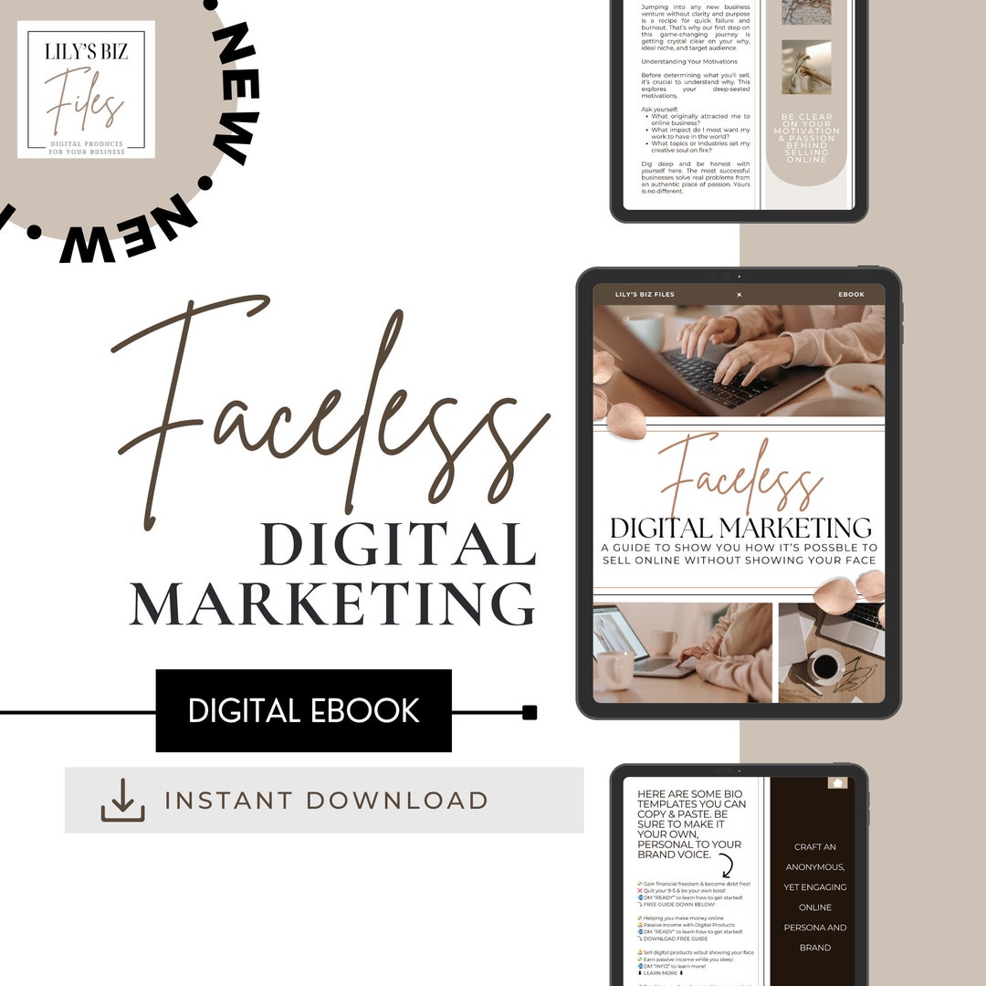 Faceless Digital Marketing Guide | How to Sell Online With No Face ...