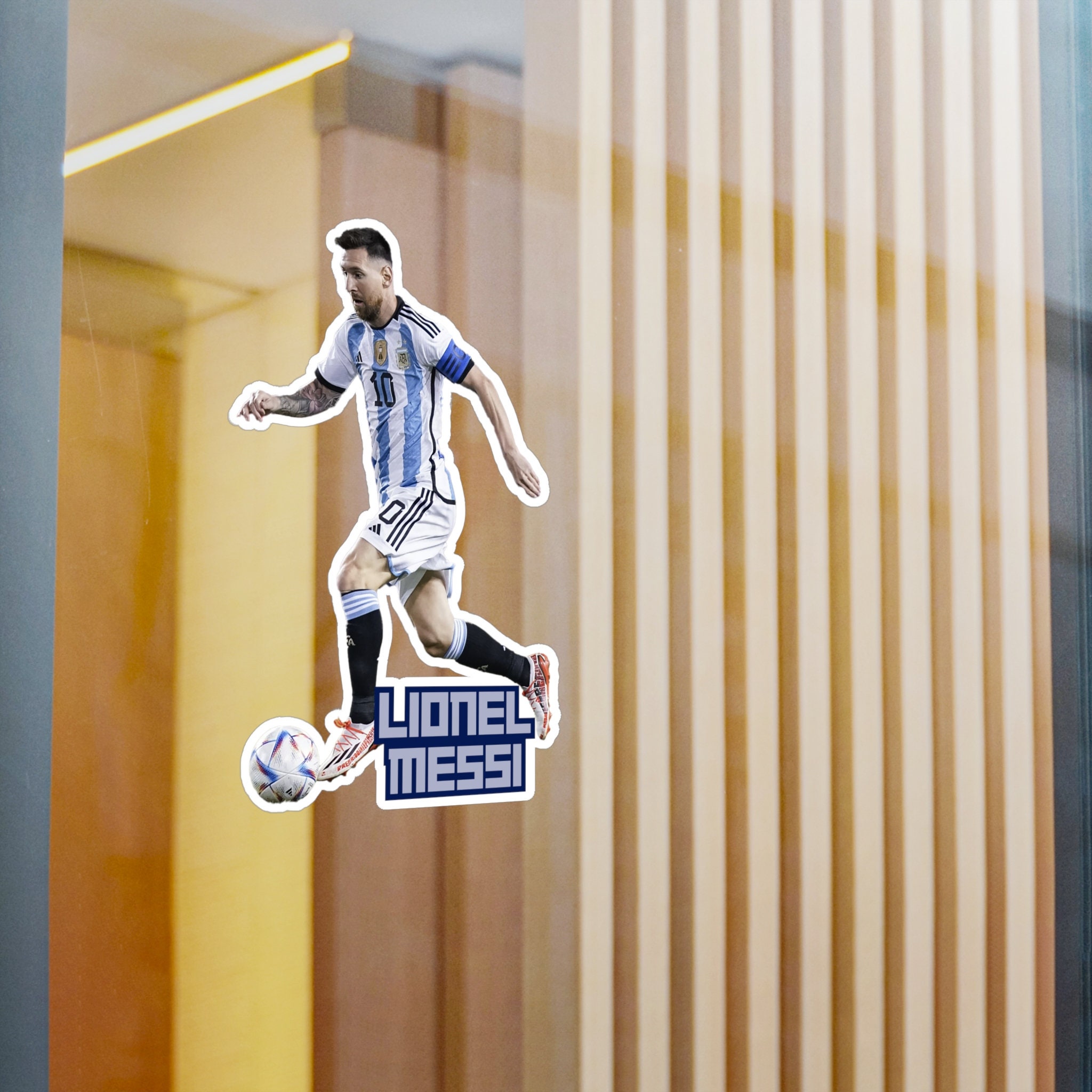 Lionel Messi Kiss-cut Vinyl Decal - Etsy