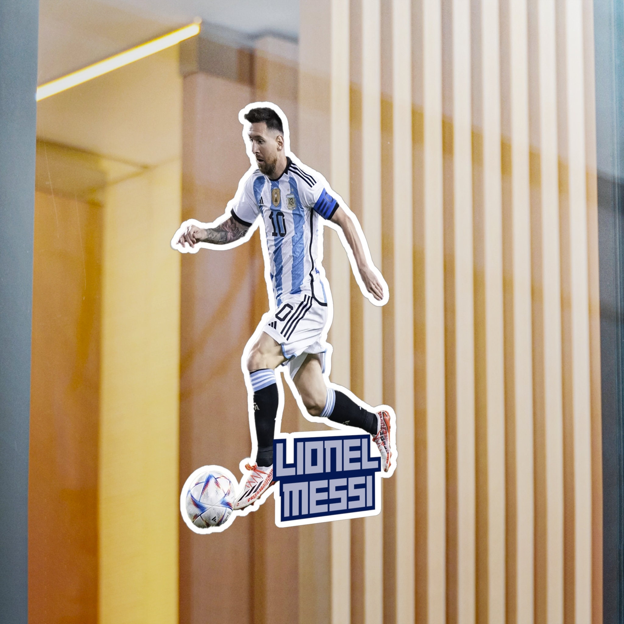 Lionel Messi Kiss-cut Vinyl Decal - Etsy