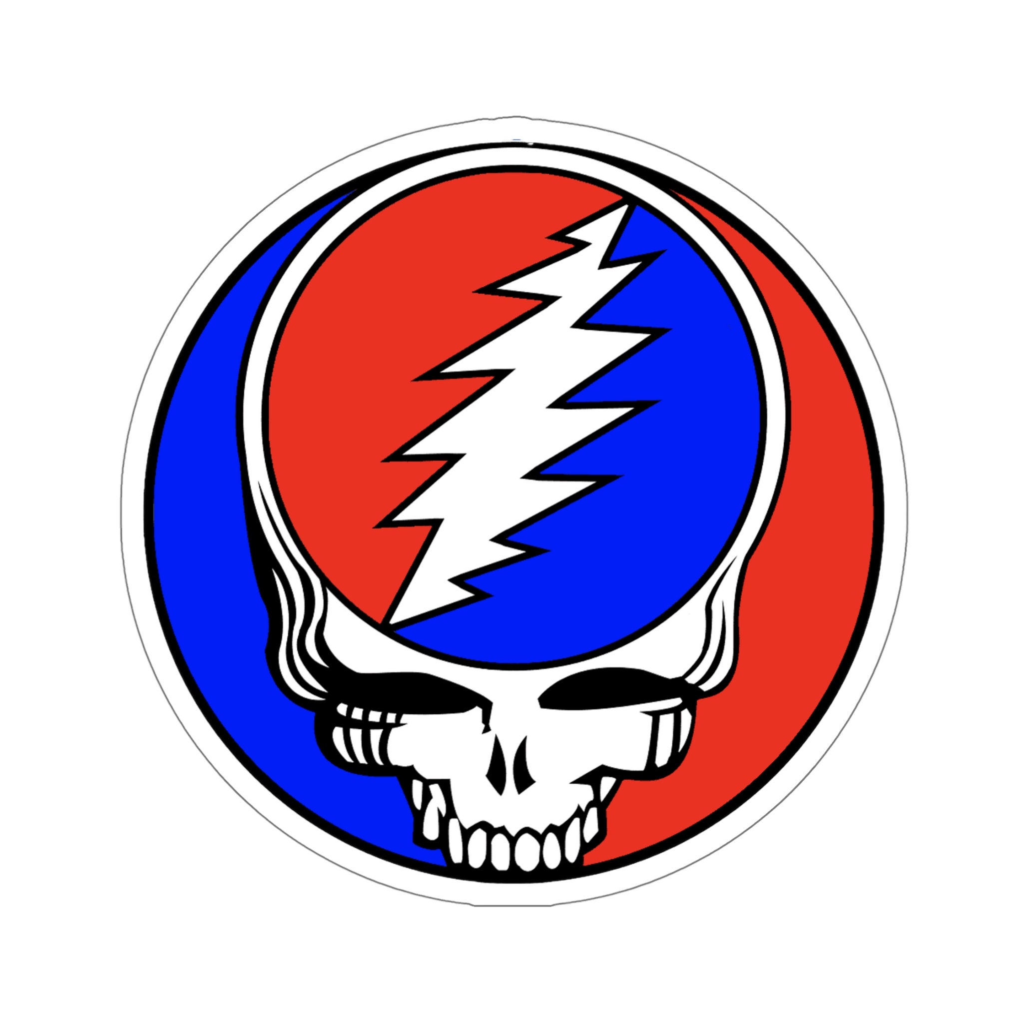 Grateful Dead 'Skull' Vinyl Band Sticker sold by Commuter Entire | SKU ...