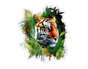 Tiger Vinyl Sticker - Etsy