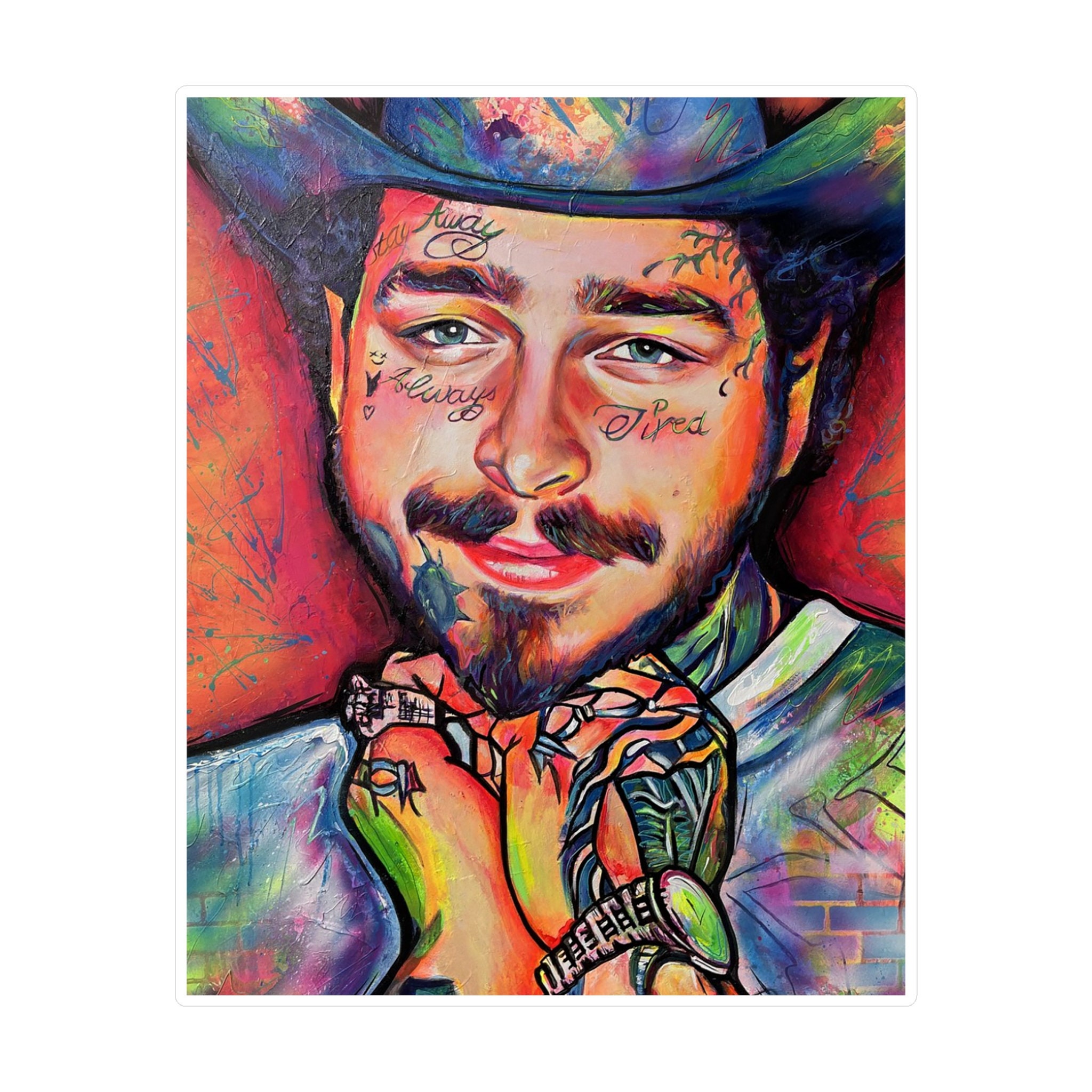 Post Malone 'Art' Vinyl Decal sold by Grenada Falcon | SKU 67777465 ...