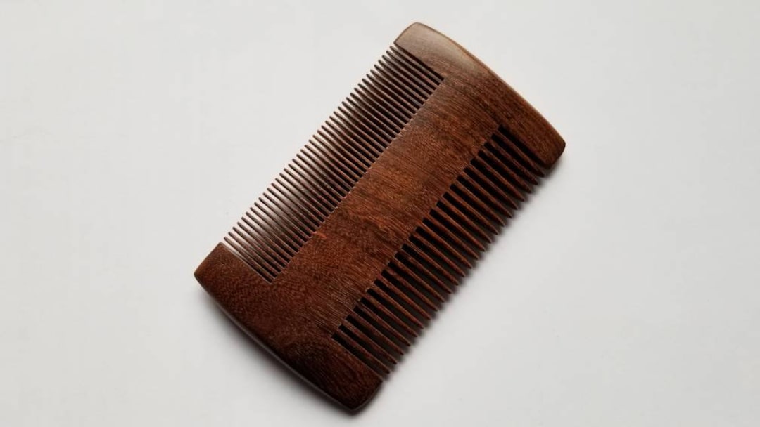 Wood Beard Comb for Men, Valentines Day Gift, Self Care Gift, Boyfriend ...