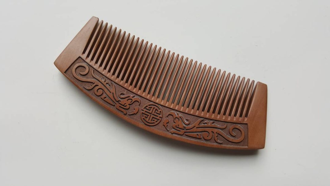 Dragon Design Comb, Wooden Hair Comb, Husband Gift, Boyfriend Gift ...