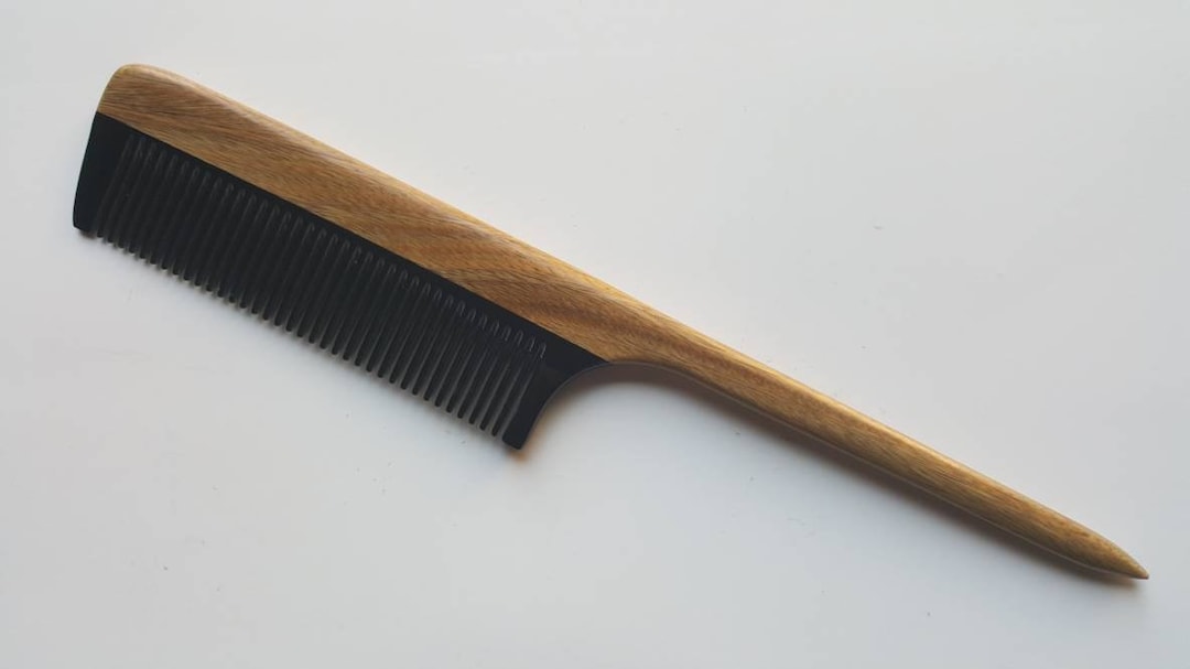 Sectioning/styling Comb Horn Rat Tail Comb Araki Sandalwood - Etsy