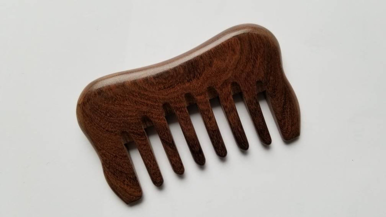 Wooden Hair Comb Extra Wide Tooth Comb Cute Gift for Mom | Etsy
