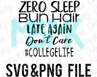 College Life Svg | Etsy