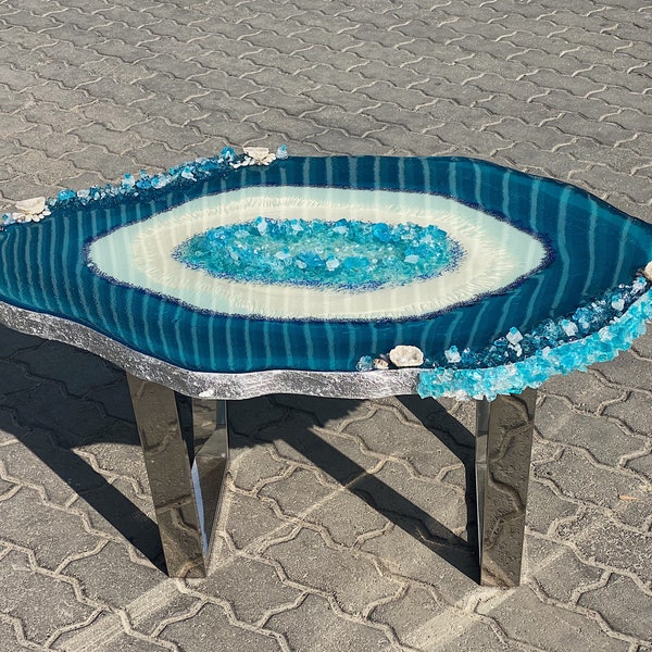 Geode Table - Etsy