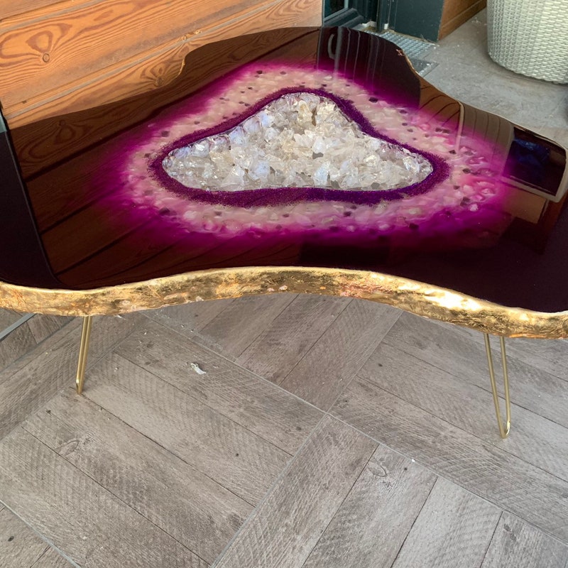 Amethyst Geode Table - Etsy
