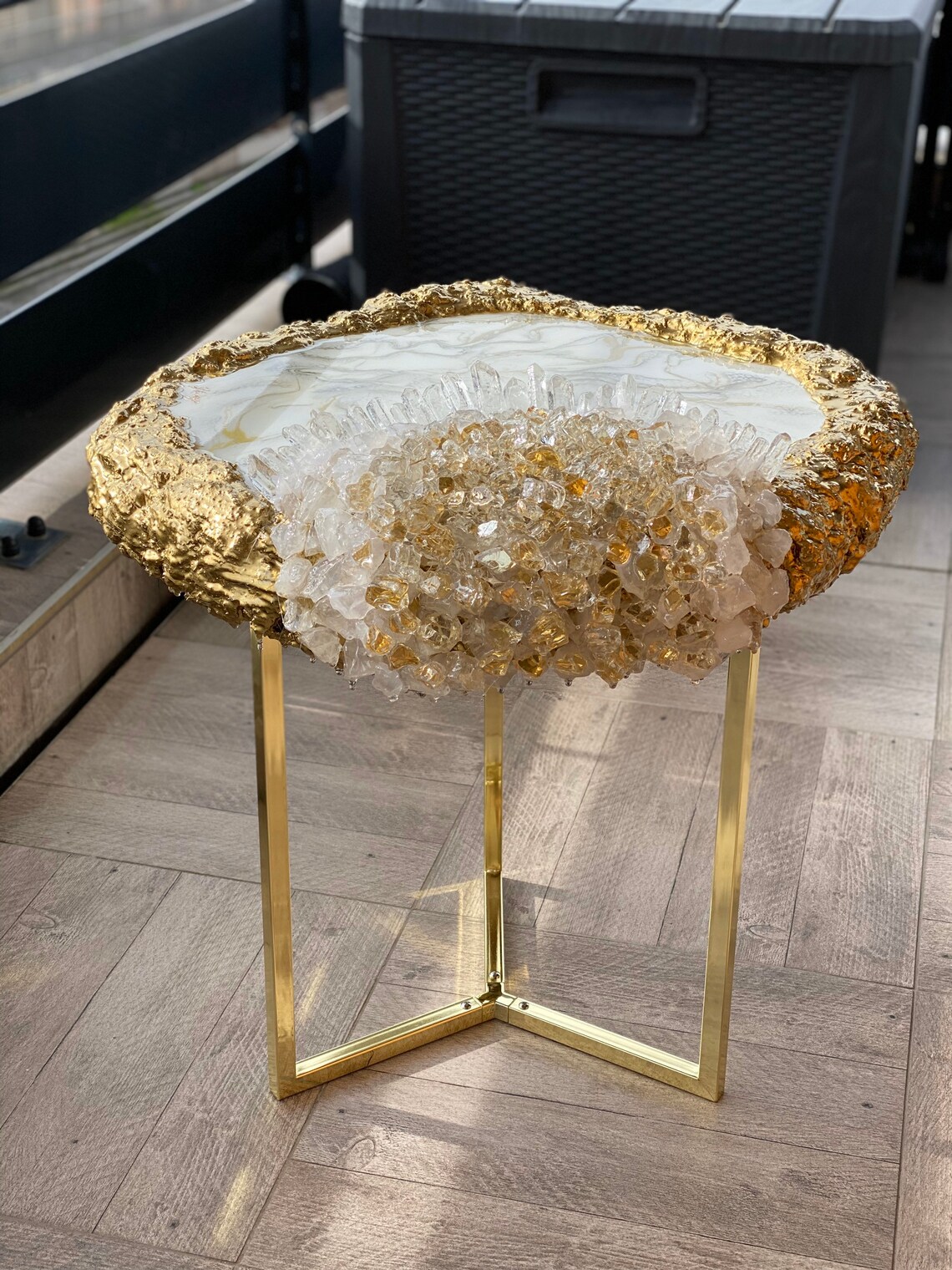 Marble Quartz Table - Etsy