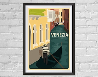 Boomeks World Famous City Posters Decorative, Vintage, Retro Travel ...