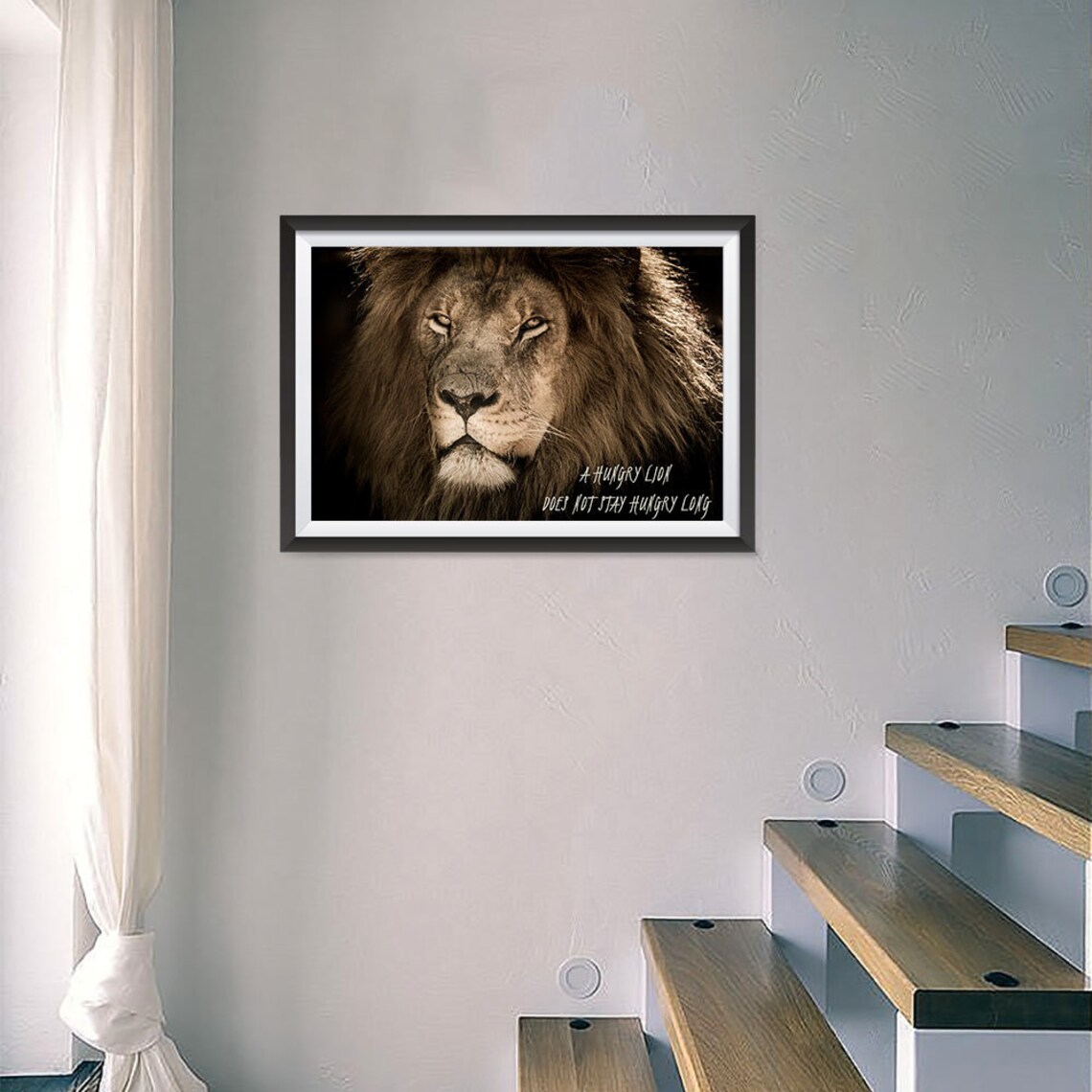Most Popular Lion Theme Quote Posters Power Strength Brave - Etsy