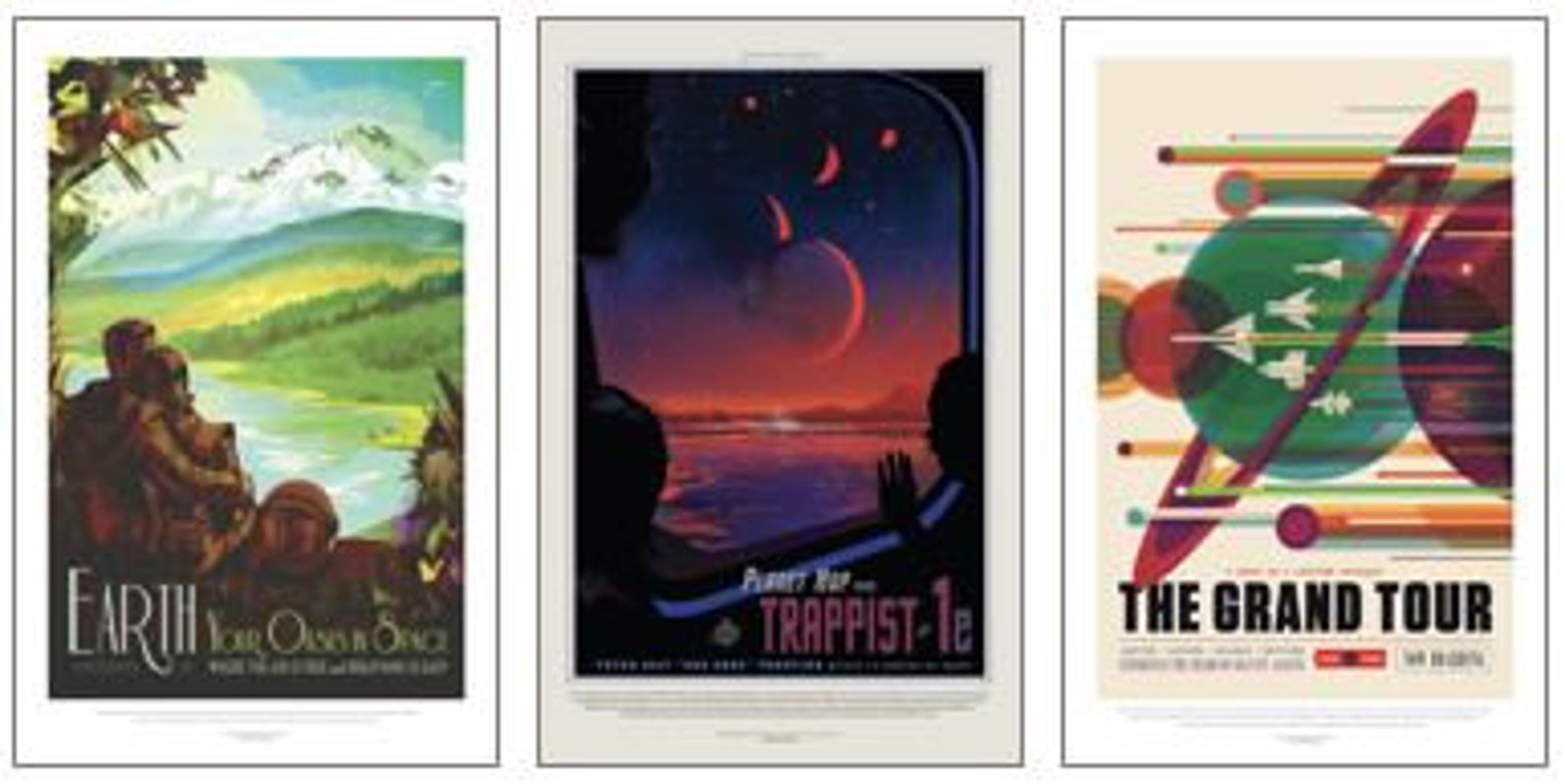NASA JPL Space Travel Posters Set of 15 whole Set Amazing - Etsy