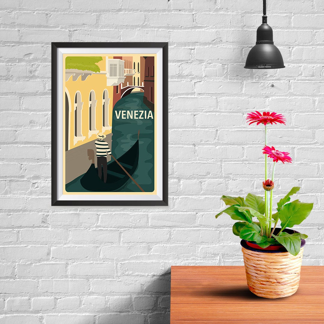 Retro World Famous City Posters - Vintage, Retro Travel Poster Printing ...