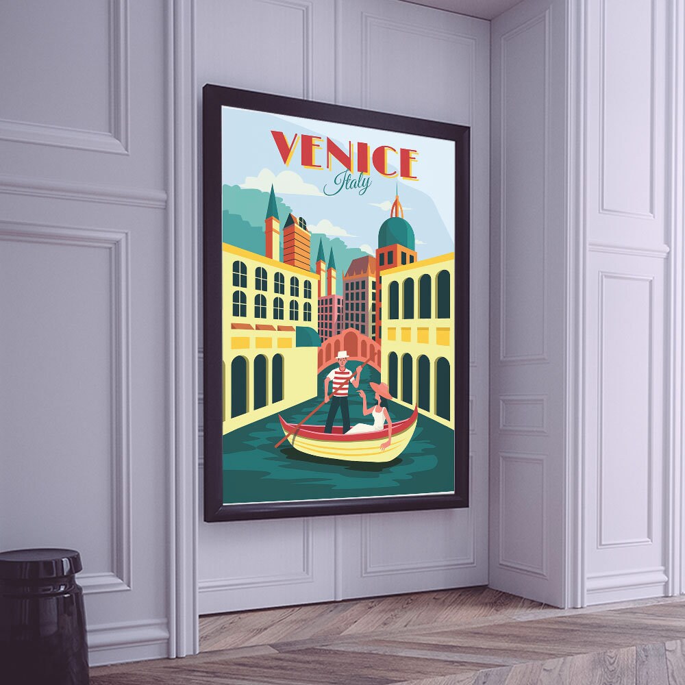 Retro World Famous City Posters - Vintage, Retro Travel Poster Printing ...