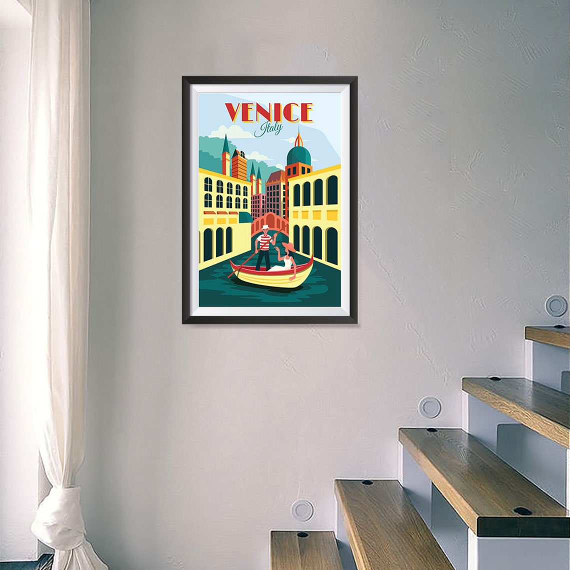 Retro World Famous City Posters - Vintage, Retro Travel Poster Printing ...